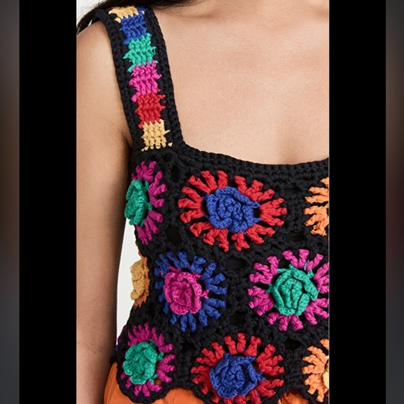 FARM Rio | Tops | New Farm Rio Crocheted Top | Poshmark
